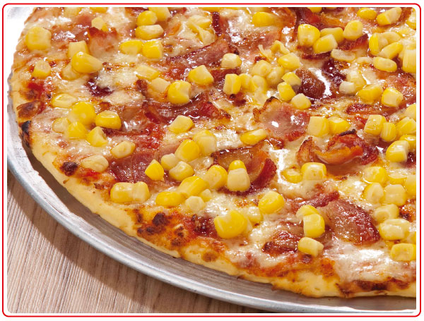 Pizza Tocineta y Maíz Tierno – Pizzas Piccolo – Pizza