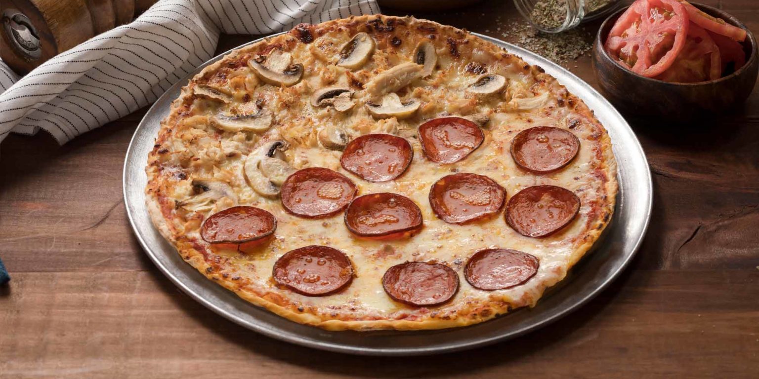 Pizza Familiar por mitades – Pizzas Piccolo – Pizza